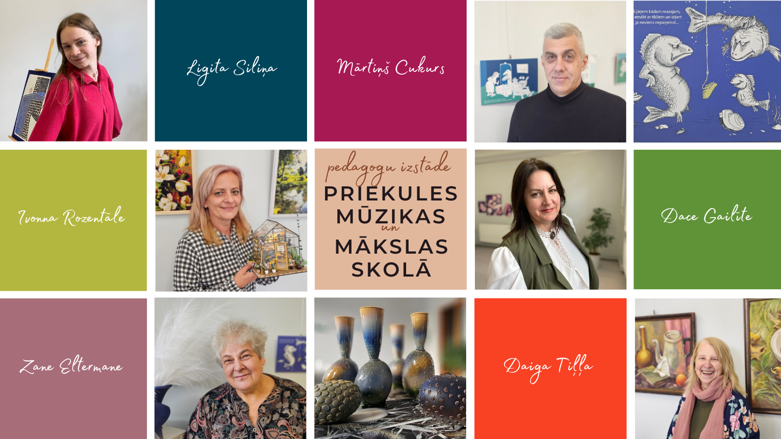 Priekules Mūzikas un mākslas skolā skatāma skolotāju – mākslinieku ...